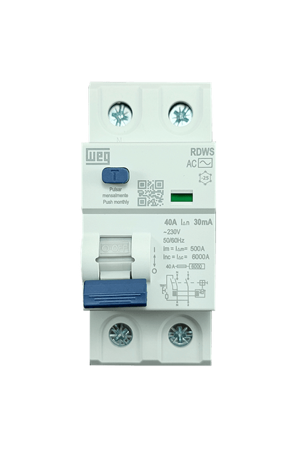 Interruptor Diferencial Residual Bipolar RDWS-AC-30-40-2-D62 Weg