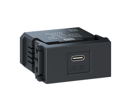 Módulo Carreador Keystone USB Tipo C Bivolt Refinatto Preto Weg